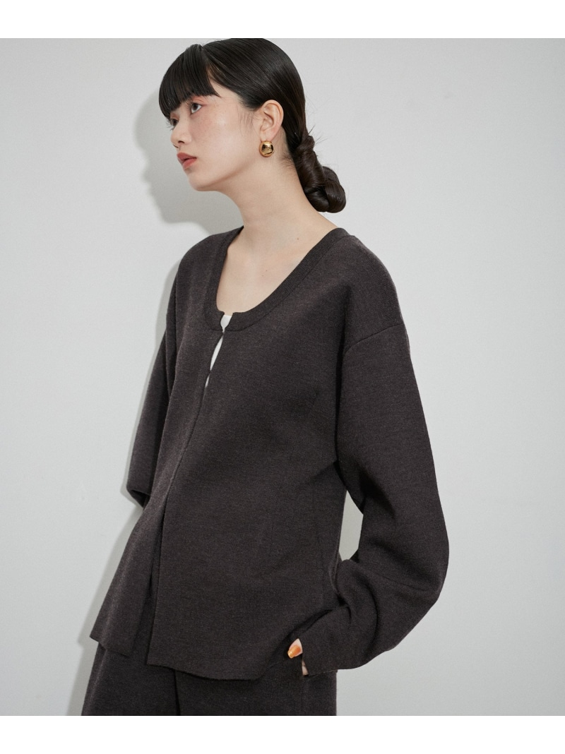 【楽天市場】【SALE／50%OFF】ホックジャケットカーディガン ADAM ET ROPE' FEMME アダムエロペ トップス ...