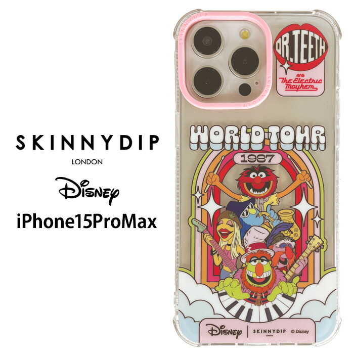 【楽天市場】メール便 iPhone15ProMax ディズニー ザ・マペッツ x SKINNYDIP TPU クリア ケース カバー スキニーディップ ソフトケース クリアケース ...