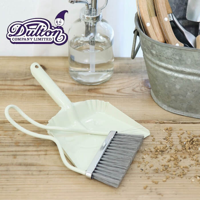 【楽天市場】DULTON ダルトン コンパクト ほうき チリトリセット ベビースマイリー 100-173 アイボリー：アドキッチン