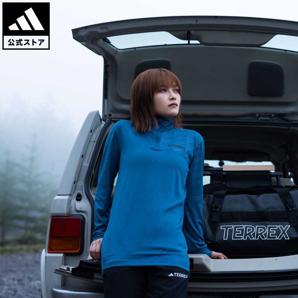 【楽天市場】【公式】アディダス adidas 返品可 アウトドア テレックス マルチ ハーフジップ 長袖Tシャツ アディダス テレックス ...