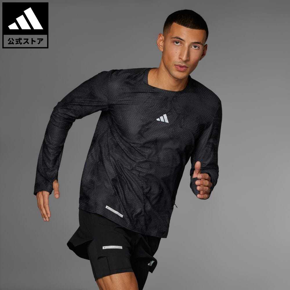 【楽天市場】【公式】アディダス adidas 返品可 ランニング Ultimateadidas 総柄プリント長袖Tシャツ メンズ ウェア・服 ...