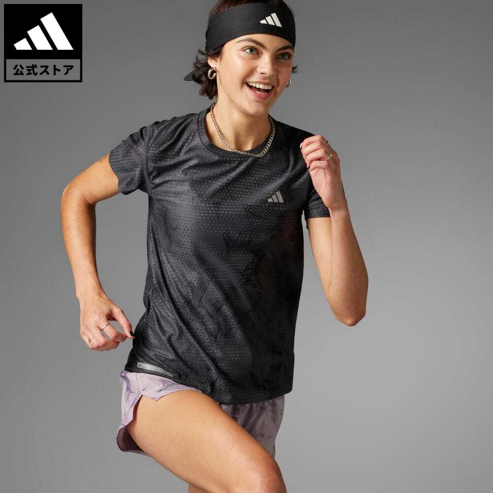 【楽天市場】【公式】アディダス adidas 返品可 ランニング Ultimateadidas 総柄プリント 半袖Tシャツ レディース ウェア ...