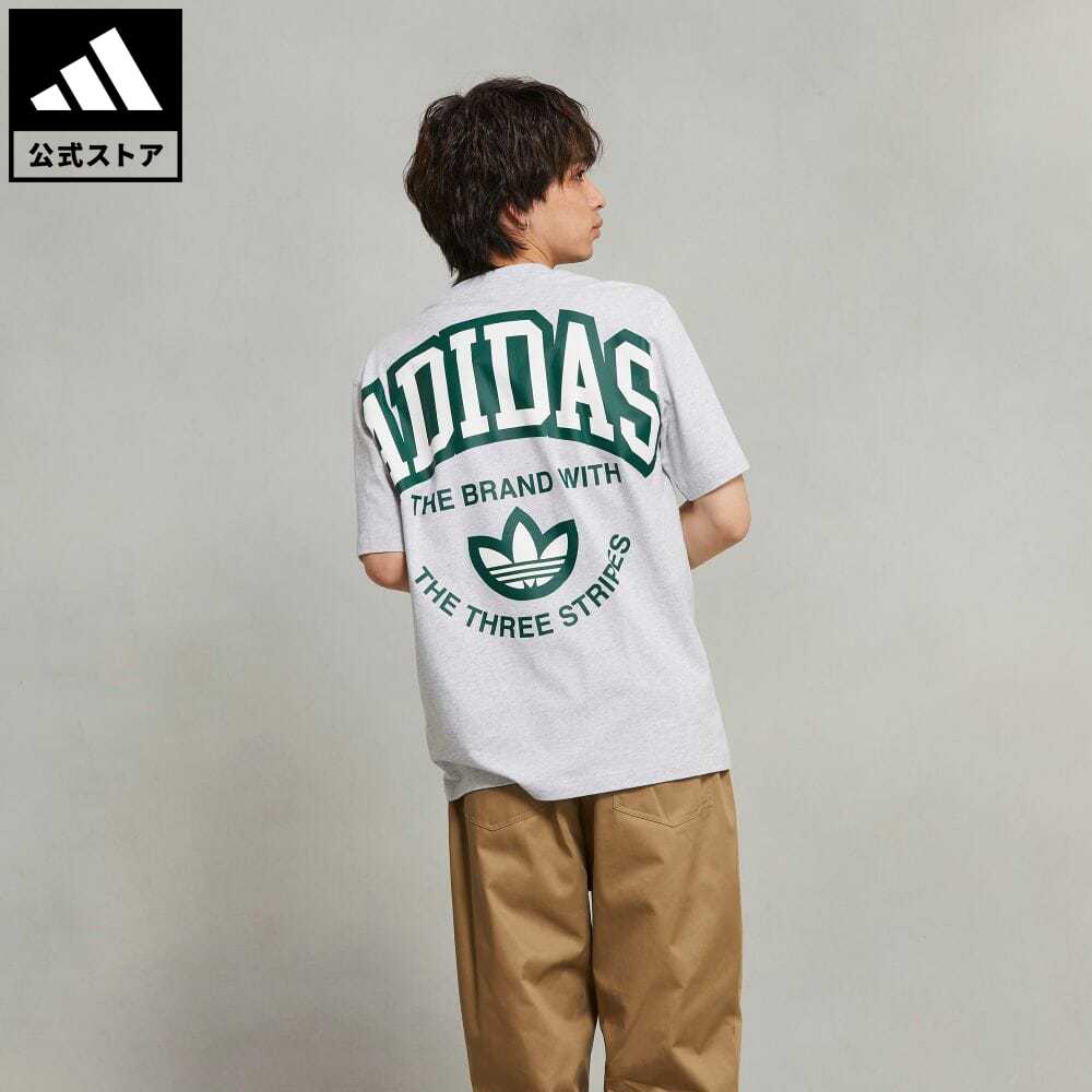 【楽天市場】【公式】アディダス adidas 返品可 VRCT 半袖Tシャツ オリジナルス メンズ ウェア・服 トップス Tシャツ グレー ...