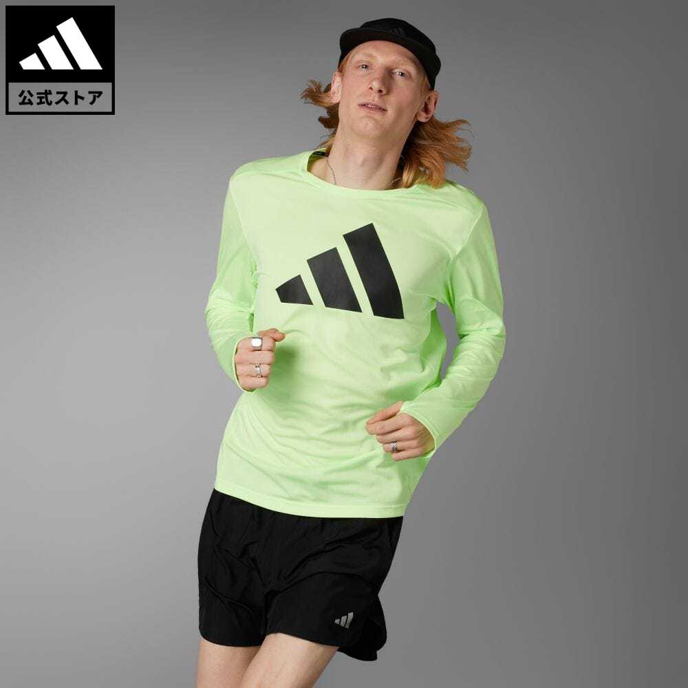 【楽天市場】【公式】アディダス adidas 返品可 ランニング ラン イット 長袖Tシャツ メンズ ウェア・服 トップス Tシャツ 緑 ...