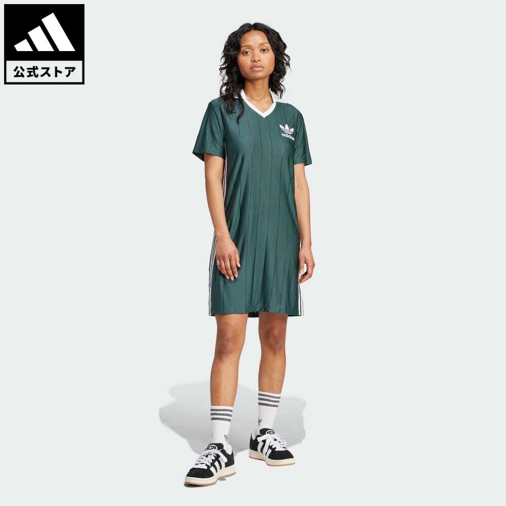 【楽天市場】【公式】アディダス adidas 返品可 アディカラー スリーストライプス ピンストライプワンピース オリジナルス レディース ...