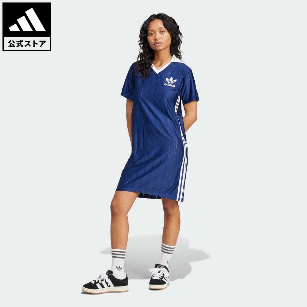 【楽天市場】【公式】アディダス adidas 返品可 アディカラー スリーストライプス ピンストライプワンピース オリジナルス レディース ...