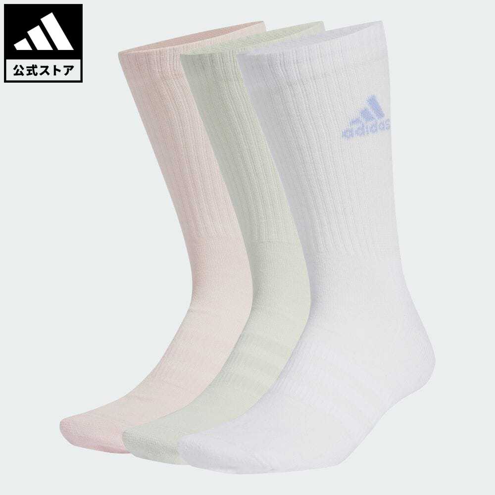 【楽天市場】【公式】アディダス adidas 返品可 クッション クルーソックス 3足組 メンズ レディース アクセサリー ソックス・靴下 ...