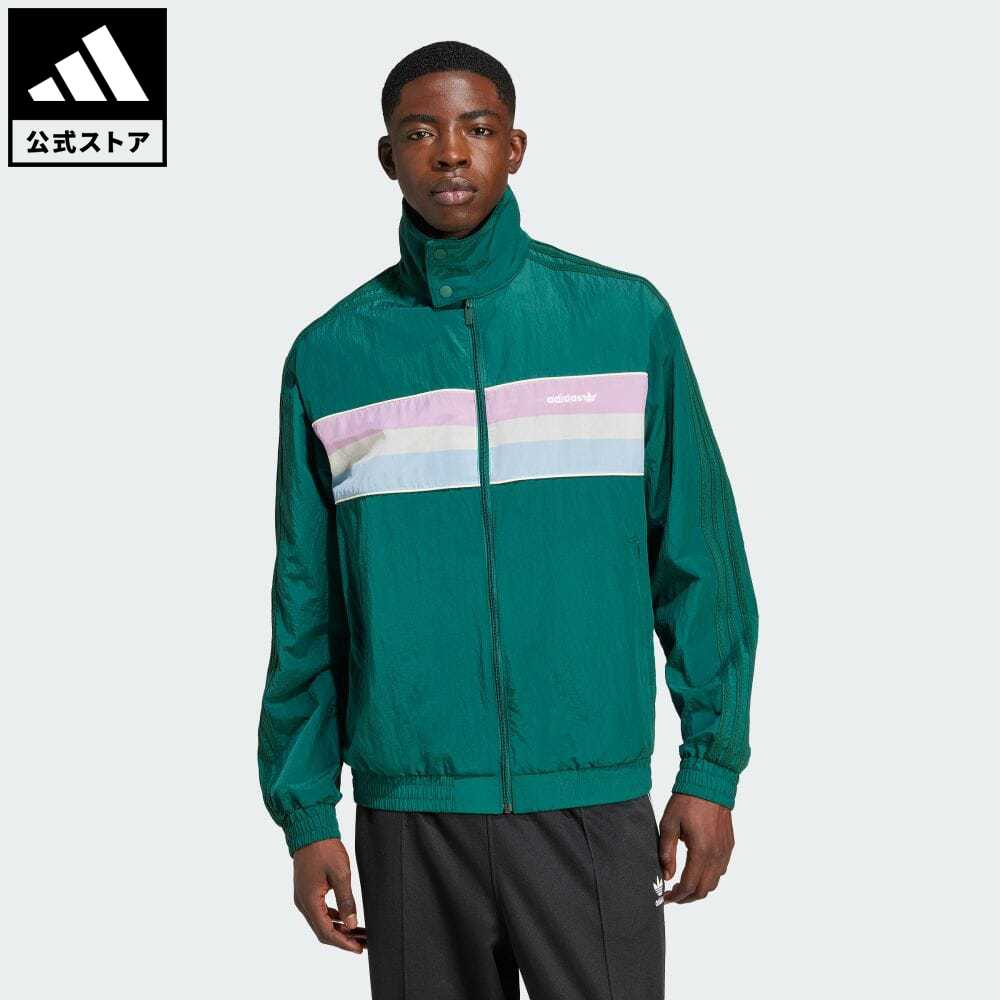 【楽天市場】【公式】アディダス adidas 返品可 ’80s ナイロン アーカイブ スリーストライプス トラックトップ オリジナルス メンズ ...