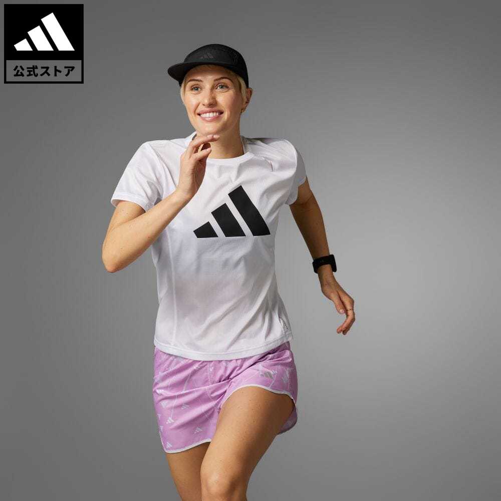 【楽天市場】【公式】アディダス adidas 返品可 ランニング ランイット 半袖Tシャツ レディース ウェア・服 トップス Tシャツ 白 ...