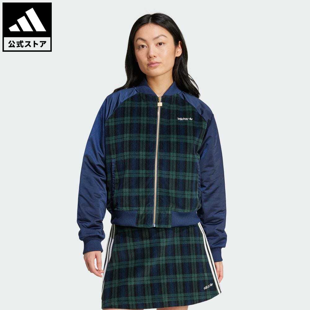 【楽天市場】【公式】アディダス adidas 返品可 タータン カレッジジャケット オリジナルス レディース ウェア・服 アウター ジャケット ...