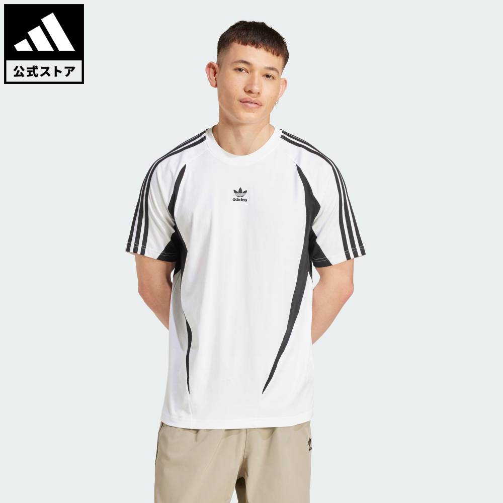 【楽天市場】【公式】アディダス adidas 返品可 ライフスタイル アーカイブ 半袖Tシャツ オリジナルス メンズ ウェア・服 Tシャツ 白 ...