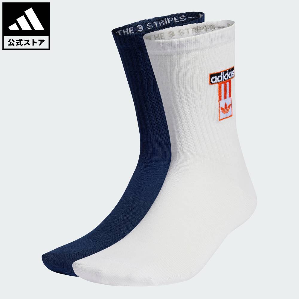 【楽天市場】 【公式】アディダス adidas 返品可 ライフスタイル Adibreak クルーソックス 2足組 オリジナルス ユニセックス ...
