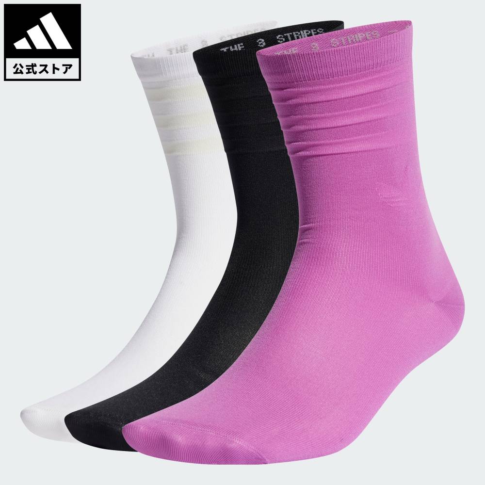 【楽天市場】【公式】アディダス adidas 返品可 ライフスタイル Collective Power ミッドカット クルーソックス3足組 ...