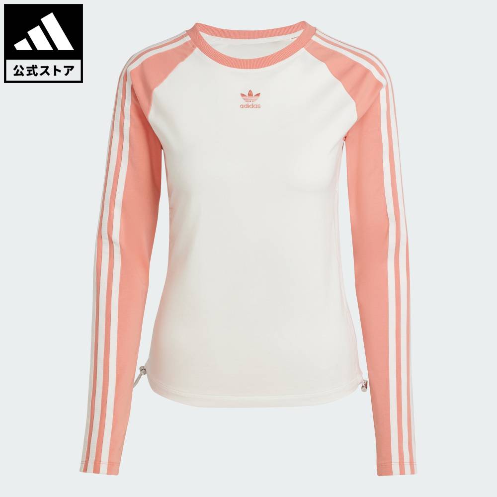 【楽天市場】 【公式】アディダス adidas 返品可 ライフスタイル スリムフィット 長袖Tシャツ オリジナルス レディース ウェア・服 T ...