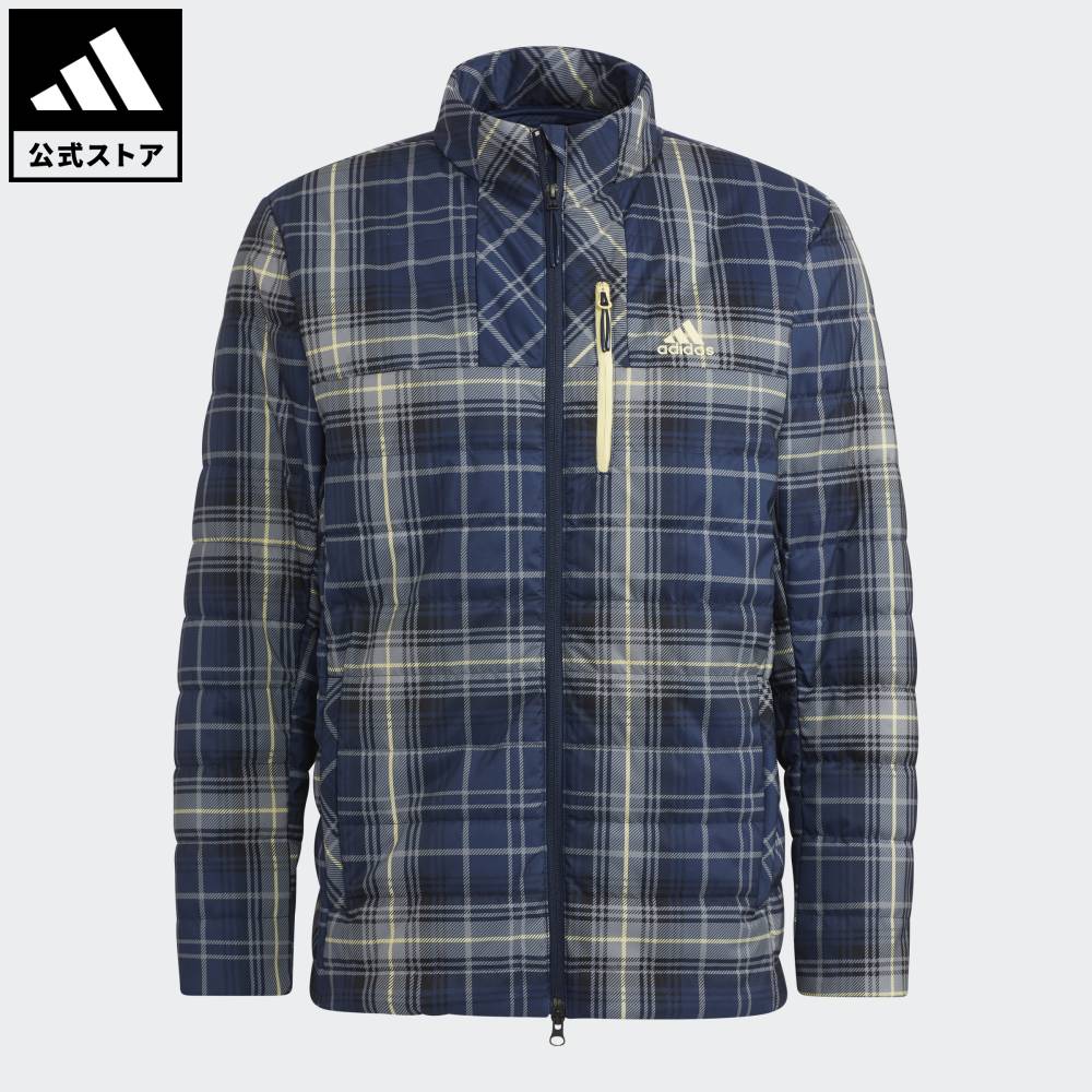 【楽天市場】 【公式】アディダス adidas 返品可 ゴルフ 【ゴルフ】タータンチェック 保温 中ワタ長袖フルジップジャケット パフォーマンス メンズ ウェア・服 ジャケット 青 ブルー ...