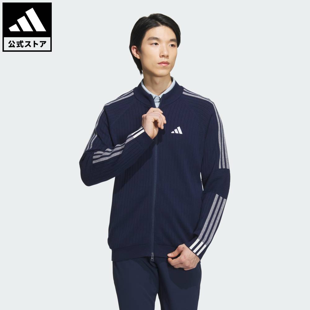 【楽天市場】【公式】アディダス adidas 返品可 ゴルフ 【ゴルフ】スリーストライプス 防風 長袖ライニングセーター パフォーマンス ...