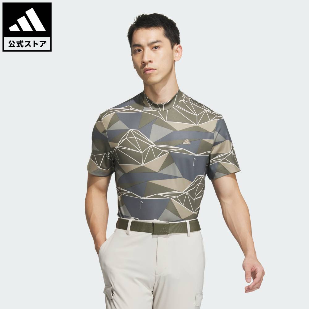 【楽天市場】【公式】アディダス adidas 返品可 ゴルフ 【ゴルフ】ジオメトリック モックネック 半袖ストレッチシャツ パフォーマンス ...