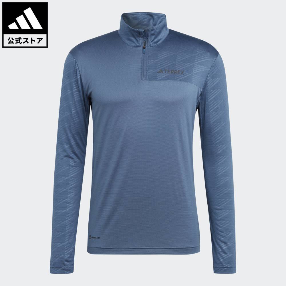 【楽天市場】【公式】アディダス adidas 返品可 ハイキング テレックス マルチ ハーフジップ 長袖Tシャツ アディダス テレックス ...