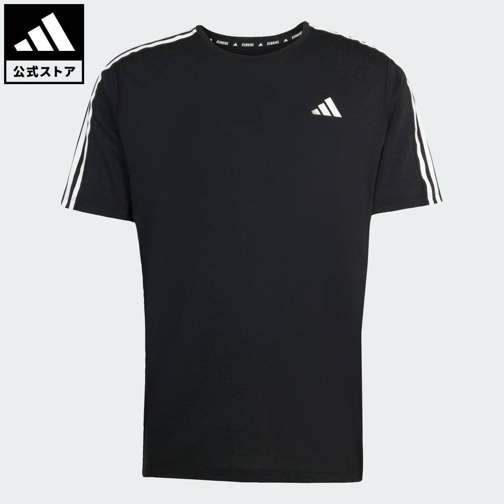 【楽天市場】【公式】アディダス adidas 返品可 ランニング オウン ザ ラン スリーストライプス 半袖Tシャツ パフォーマンス メンズ ...
