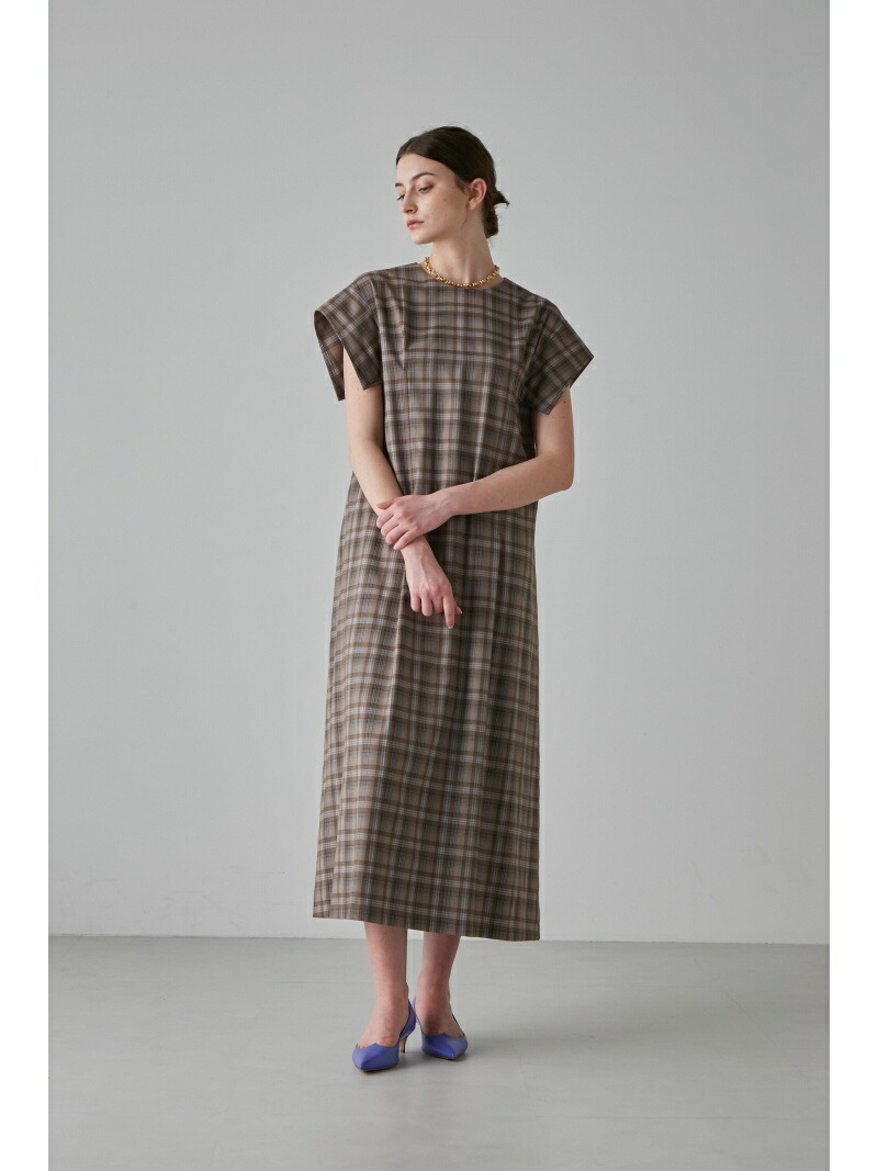 【楽天市場】【SALE／50%OFF】クリアクロスワンピース ADORE アドーア ワンピース・ドレス ワンピース ブラウン【RBA_E ...