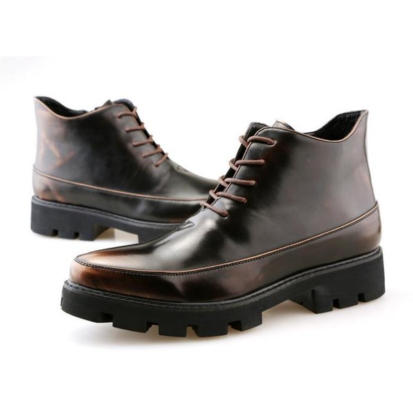 楽天市場】サイドジッパー付き メンズ ビジネス レザー シューズ