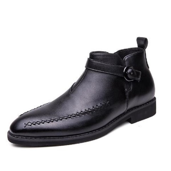 楽天市場】サイドジッパー付き メンズ ビジネス レザー シューズ