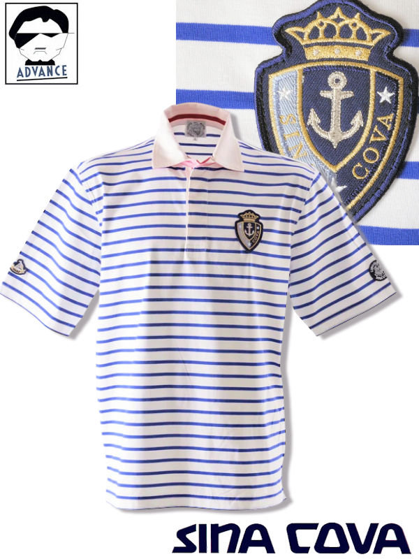 【楽天市場】【ソックスプレゼントフェア】シナコバ ゴルフ sina cova シナコバ新作 半袖ポロシャツ 新作春夏 ちょいワル 大きいサイズ ...