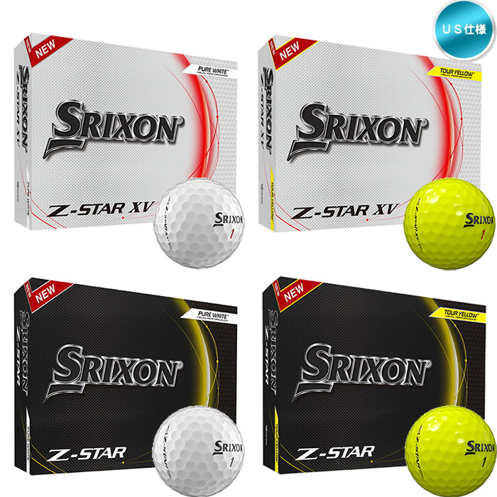 【楽天市場】【即納OK】ダンロップ -スリクソン- Z STAR シリーズ (Z-STAR / Z-STAR XV) ゴルフボール US仕様 ...