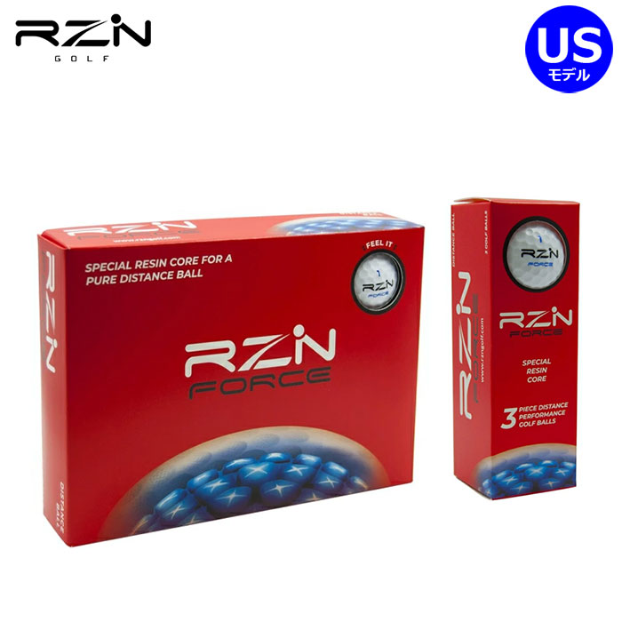 【楽天市場】RZN Golf -レジンゴルフ- RZN FORCE US仕様 ゴルフボール 1ダース（12球） レジンフォース：アドバンススポーツ