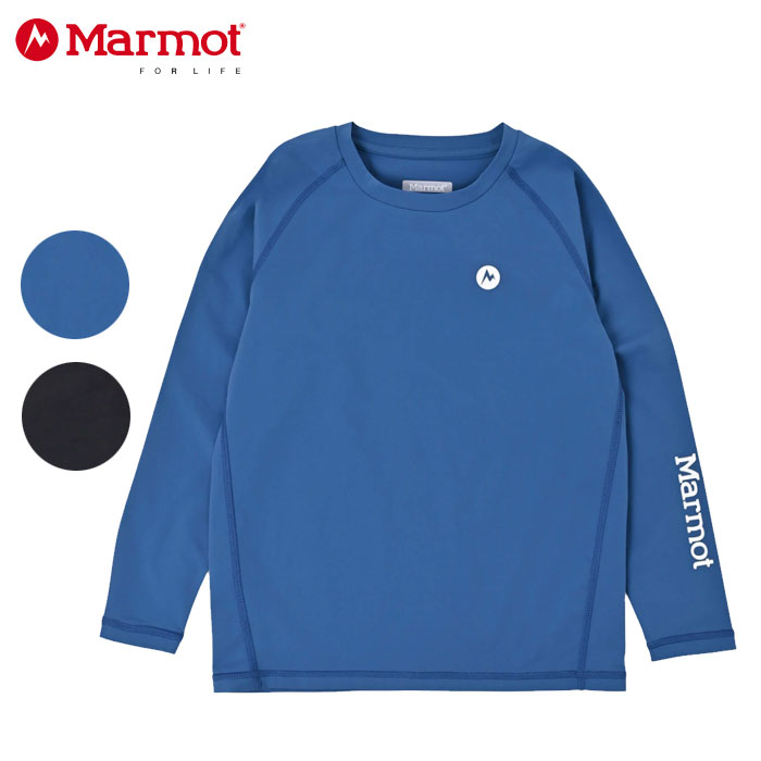 【楽天市場】(お得なクーポン発行中！) マーモット キッズ ラッシュガード 長袖 Tシャツ 吸水 速乾 UVカット (メール便送料無料) Marmot Kids Rash Guard Long ...