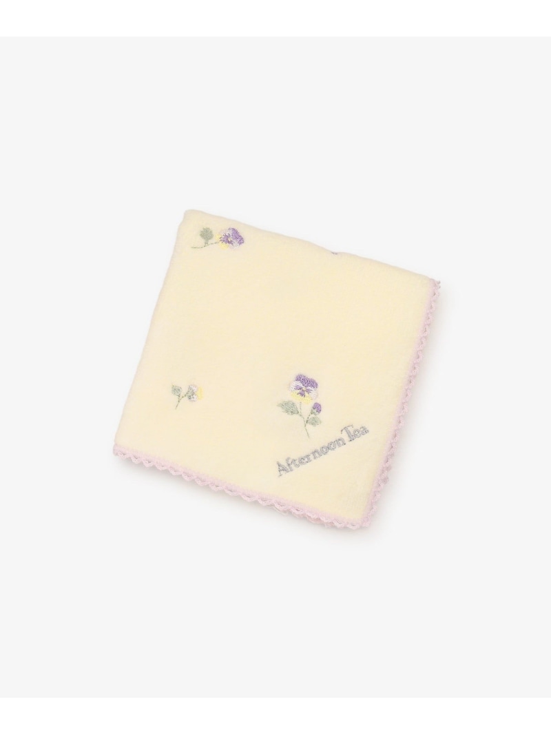 【楽天市場】フラワー刺繍ミニタオル Afternoon Tea LIVING アフタヌーンティー・リビング ファッション雑貨 ハンカチ・ハンド ...