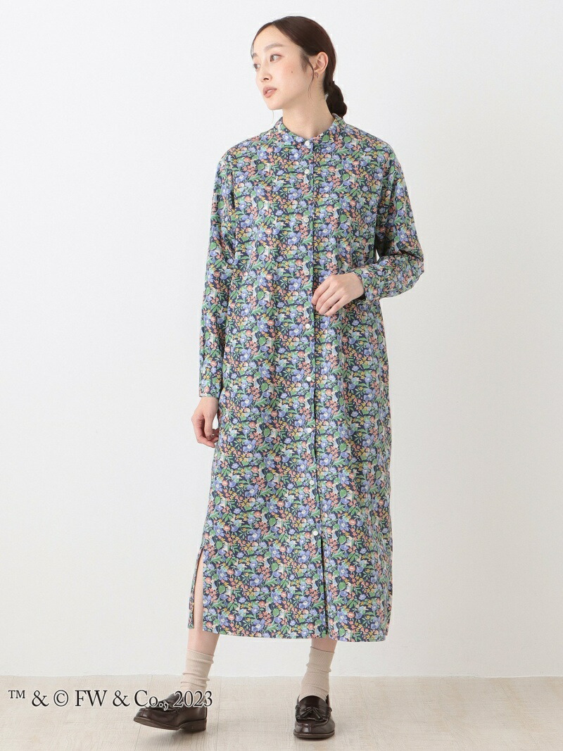 【楽天市場】【SALE／40%OFF】丸襟ワンピース/リバティプリント/ピーターラビット(TM) Afternoon Tea LIVING ...