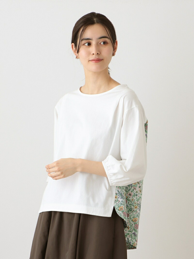 【楽天市場】【SALE／30%OFF】後身頃切替プルオーバー/リバティプリント Afternoon Tea LIVING アフタヌーンティー ...