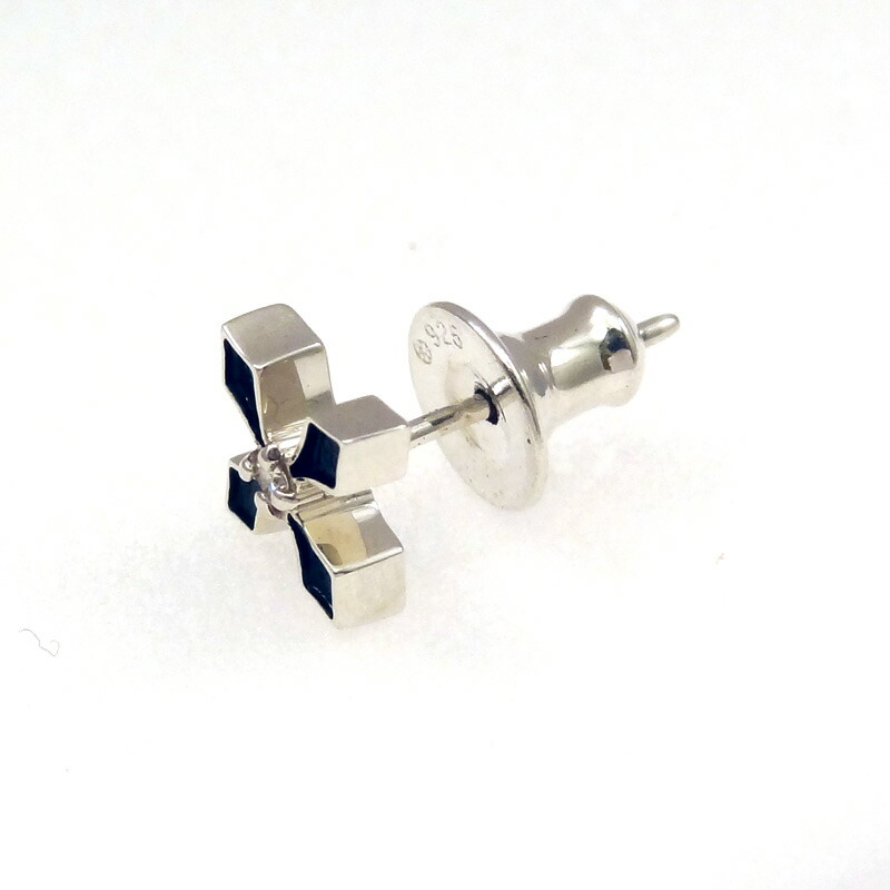 【楽天市場】シルバー 925 メンズ ピアス クロス 銀 クロスピアス 黒 ダイヤモンド：AG-ROOM楽天市場店