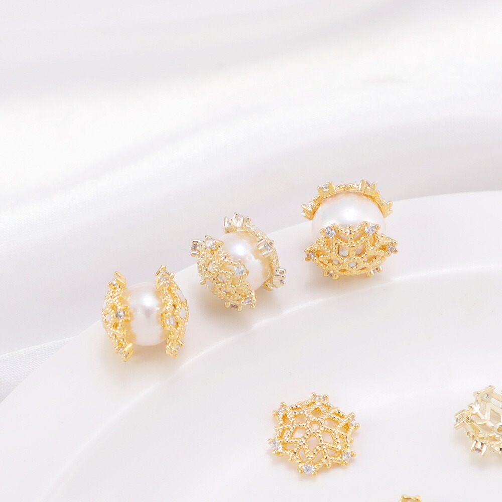 【楽天市場】高品質 14kgf 雪型 10本 チャーム メタルチャーム アクセサリーパーツ ハンドメイド 素材 雪の結晶 ラウンド 花 ひし形 ゴールド：手芸SHOPジダイ