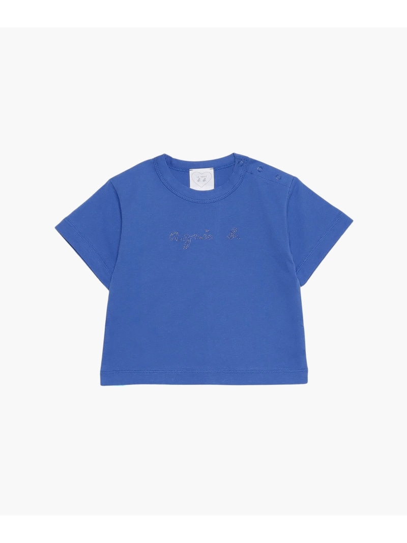 【楽天市場】【SALE／50%OFF】SDY8 L TS ベビー ロゴTシャツ agnes b. ENFANT アニエスベー トップス カットソー・Tシャツ ブルー【RBA_E ...