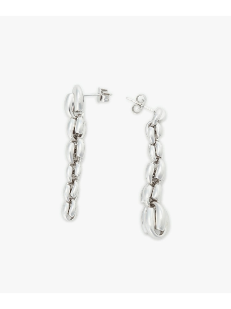 【楽天市場】H925 チェーン ピアス "Iconic - Hollow Silver Chain" agnes b. FEMME アニエス ...