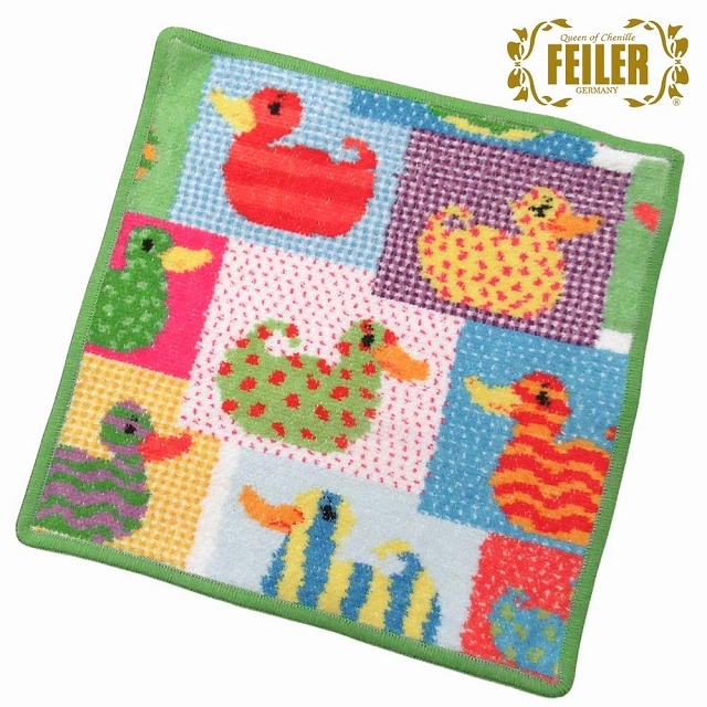 【楽天市場】FEILER フェイラー ハンカチ タオル タオルハンカチ 25cm DUCKY ダッキーパッチ n250212：セレクトAG