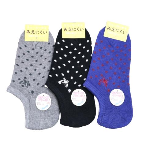 【楽天市場】【送料無料】 スニーカーソックス (グレー・ブラック・ブルー) (23-25cm) (3足セット)みっとめるへん社：and ...
