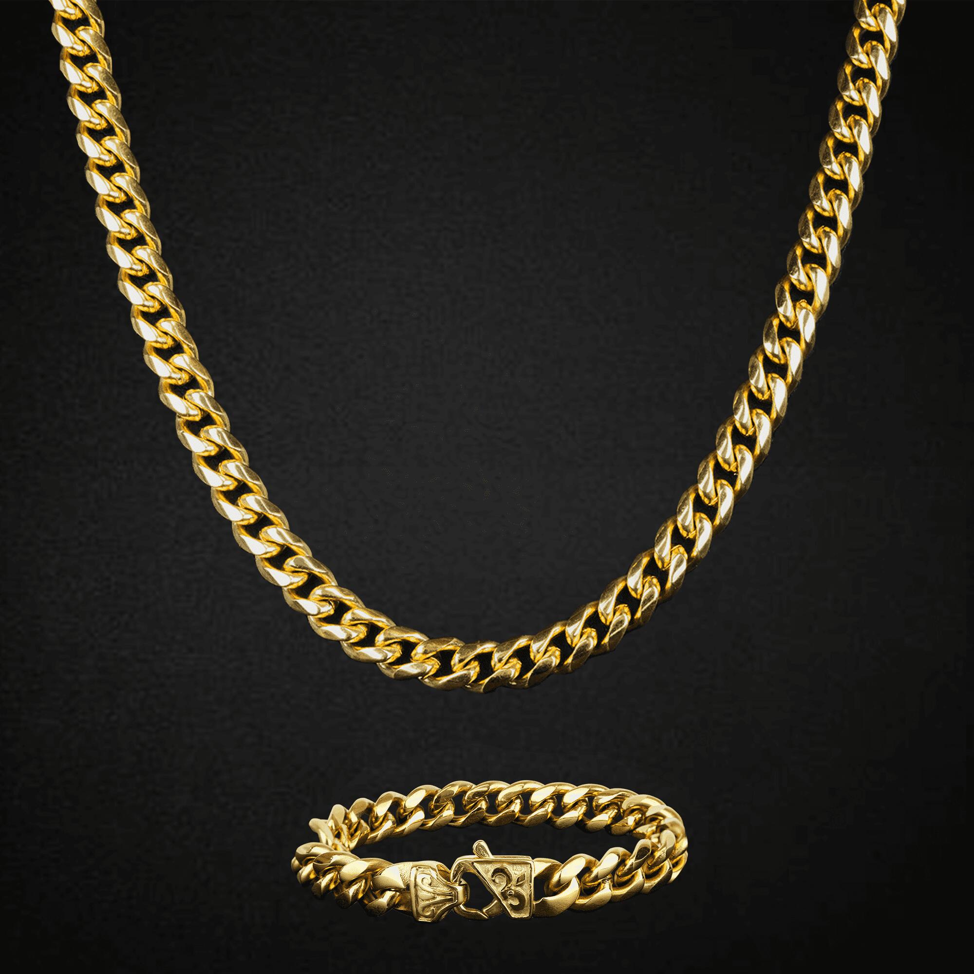 【楽天市場】【返金保証】PROPRE プロープル メンズ ゴールドチェーン ネックレス ブレスレット 18kgfd シルバー セット プレゼント：aibee