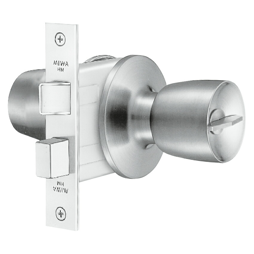 【楽天市場】MIWA 美和ロック ドアノブ 丸ごと 交換 取替 鍵付き PR HM 取替用握玉 HMD-1 BS64mm 33～41mm ST色：防犯グッズのあんしん壱番