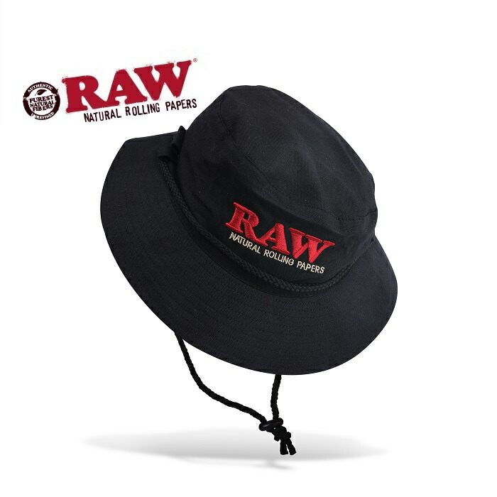 【楽天市場】RAW Smokermans Hats BLACK [Large] Bucket hat - ロウ スモーカーマンズ ハット 黒 ...