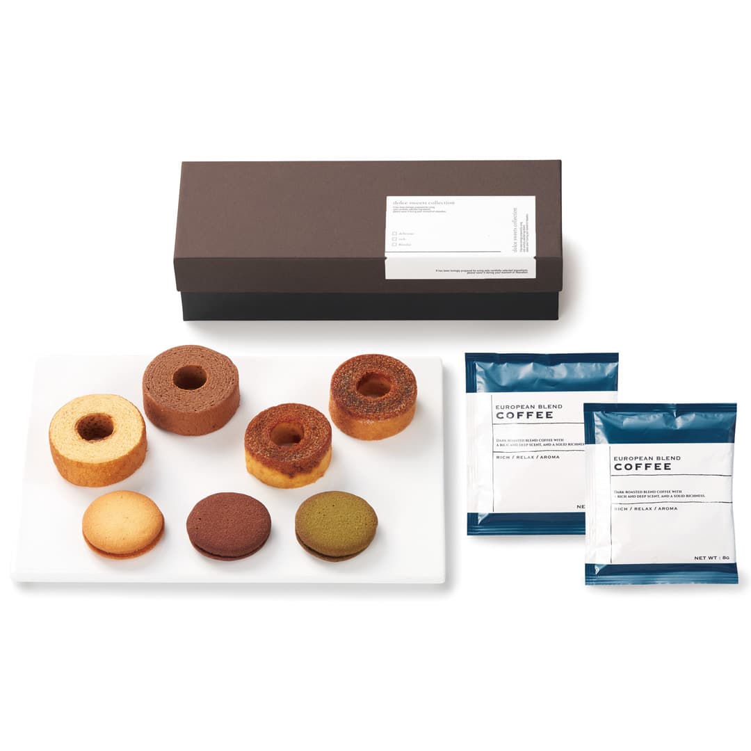 【楽天市場】【送料無料 送料込※沖縄・離島除く】Dolce duo スイーツアソート＆カフェセット DSB-4 ＜納期約7~14日(土日祝除く ...