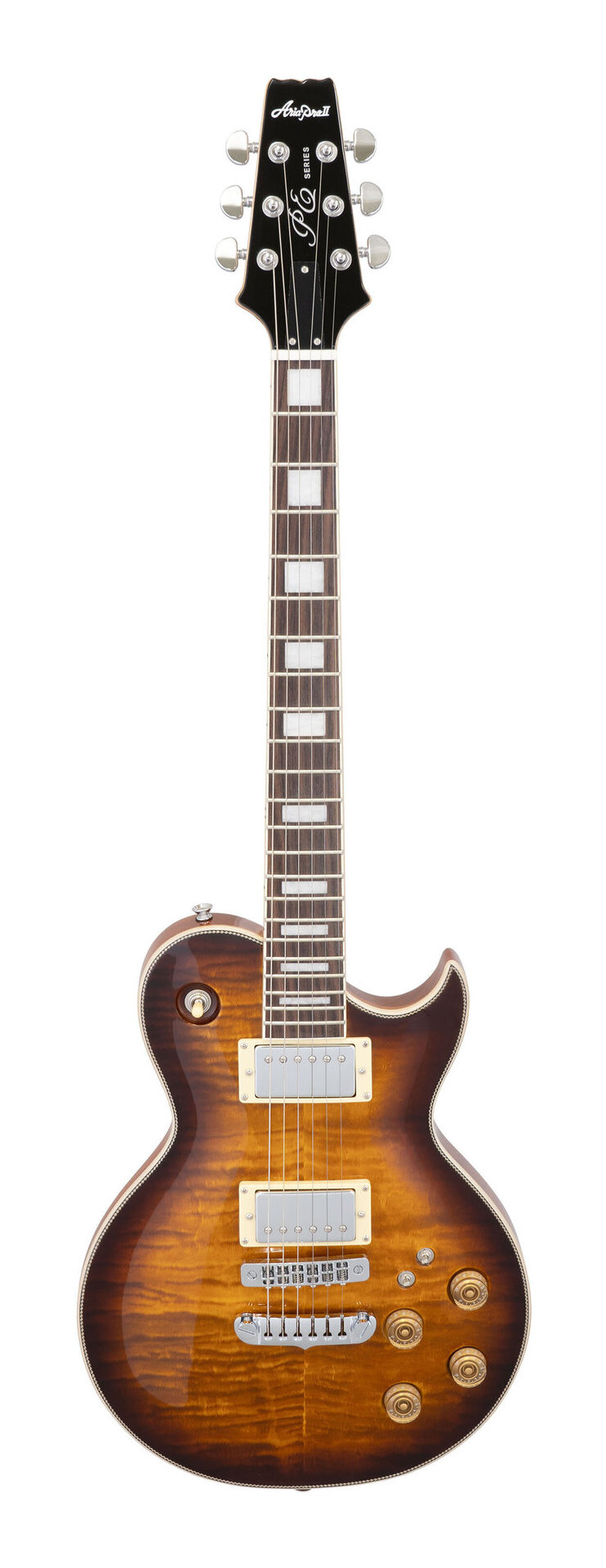 【楽天市場】【送料込】Aria ProII PE-700 BS(Brown Sunburst) フレイムメイプルトップ エレキギター/ケース付 ...