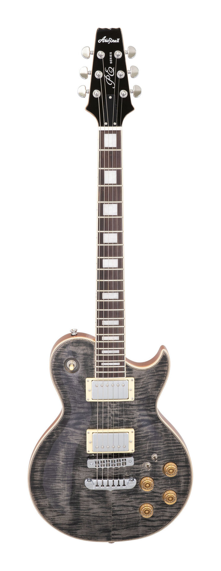 【楽天市場】【送料込】Aria ProII PE-700 SBK(See-through Black) フレイムメイプルトップ エレキギター ...