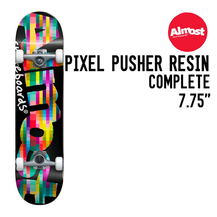 【楽天市場】ALMOST オルモスト PIXEL PUSHER RESIN COMPLETE サイド パイプ ユース コンプリート 正規品 ...