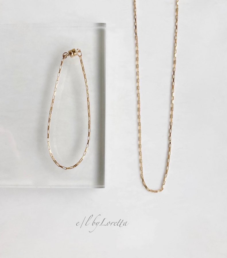 【楽天市場】14kgf design chain necklace & bracelet SET アクセサリー ネックレス セット ゴールド レディース 女性 14kgf 14金 大人可愛い ...