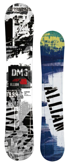 【楽天市場】ALLIAN SNOWBOARD [ DAMAGE @68000] アライアン スノーボード 【正規代理店商品】【送料無料 ...