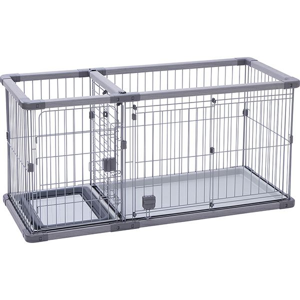 【楽天市場】Petio(ペティオ)ドッグルームサークル Plus レギュラー グレー：アイム