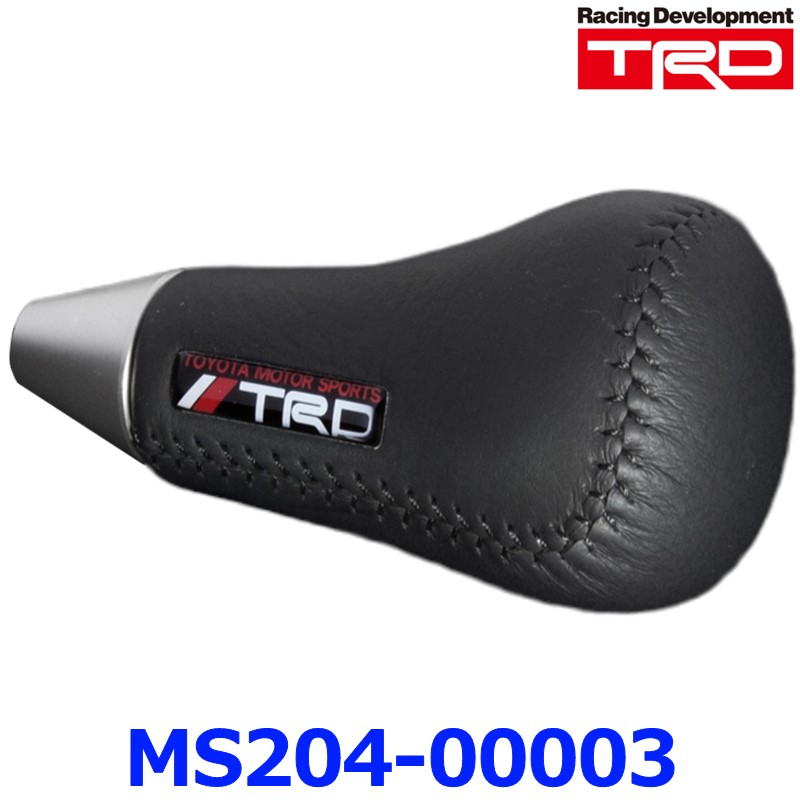 【楽天市場】TRD SHIFT KNOB 本革巻 ATシフトノブ MS204-00003 TRDロゴプレート付き アルミアルマイト仕上げ ...